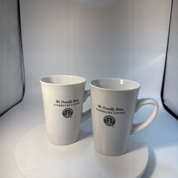 Starbucks | Dining | Starbucks Classic White 2 Oz Mugs We Proudly Brew ...